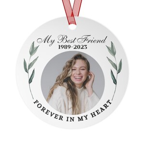 Personalized Best Friend Memorial Ornament in Memory of Best Friend ...