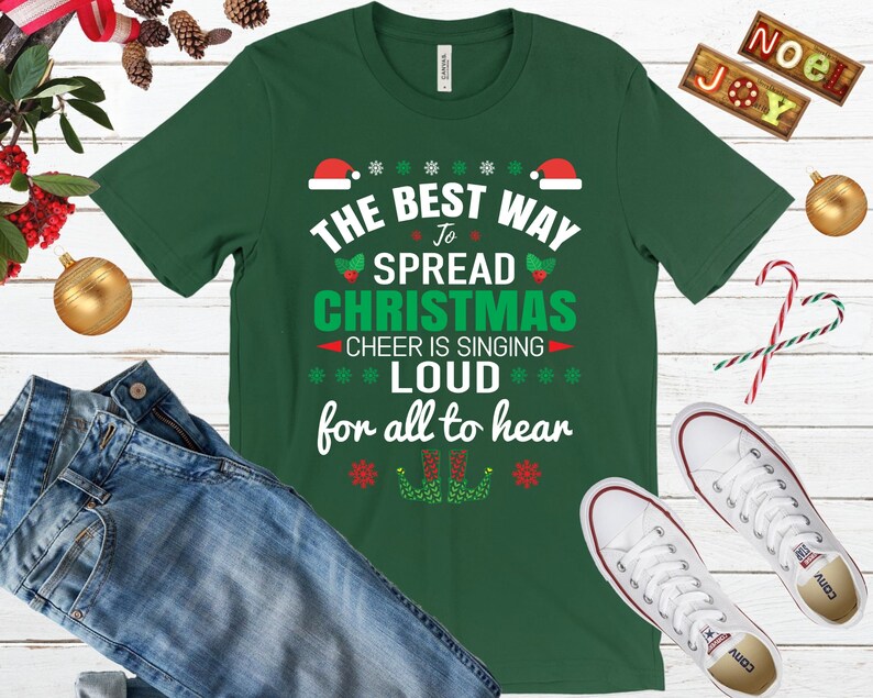 The Best Way to Spread Christmas Cheer is Singing Loud for All | Etsy