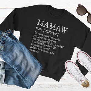 Mamaw Definition Shirt, Funny Mamaw T-shirt, Personalized Grandma Shirt ...