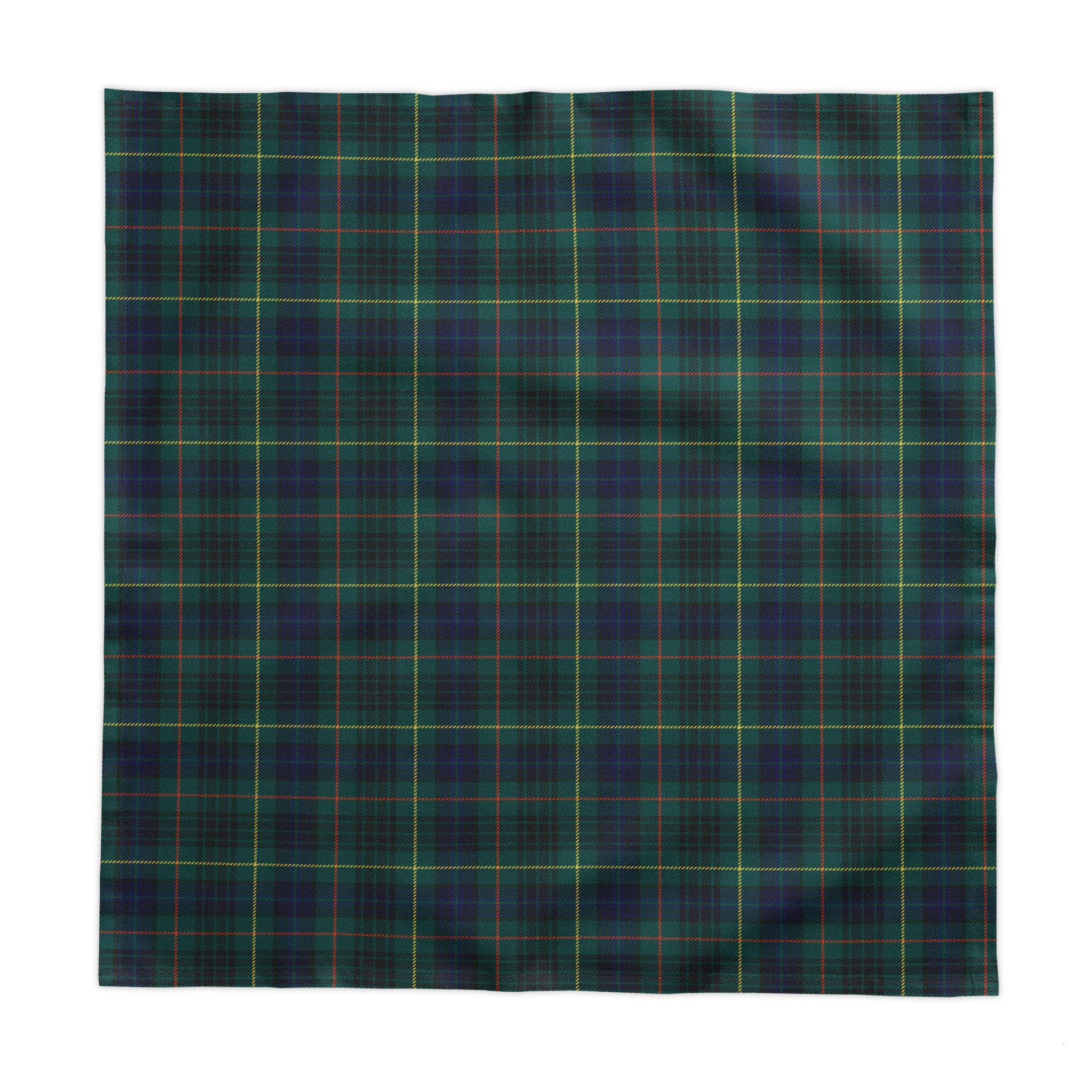 Vintage Preppy Baby Shower Tablecloths Navy & Green Tartan Plaid Table ...