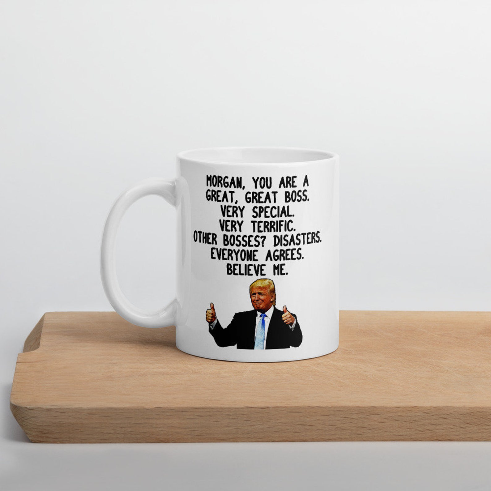 Personalized Trump Boss Coffee Mug Conservative Boss Gift | Etsy