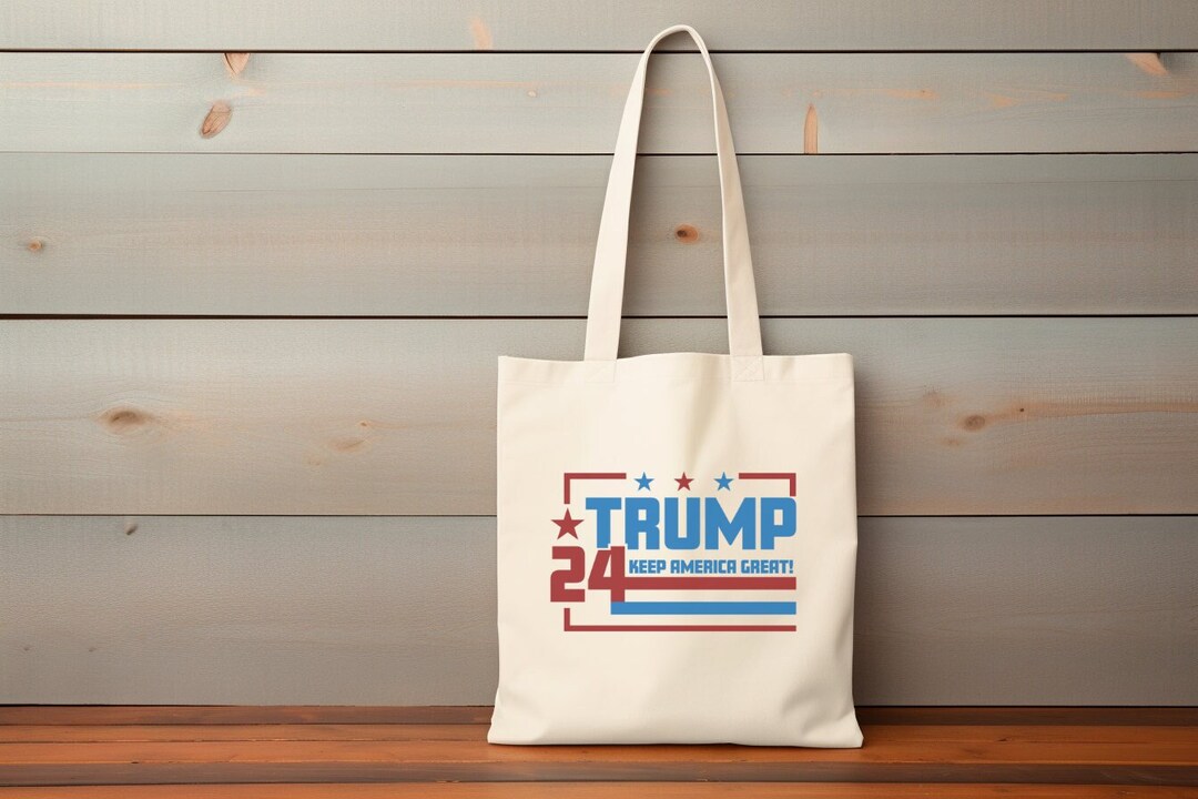 Trump 2024 Keep America Great Cotton Canvas Tote Bag Donald Trump 2024 ...