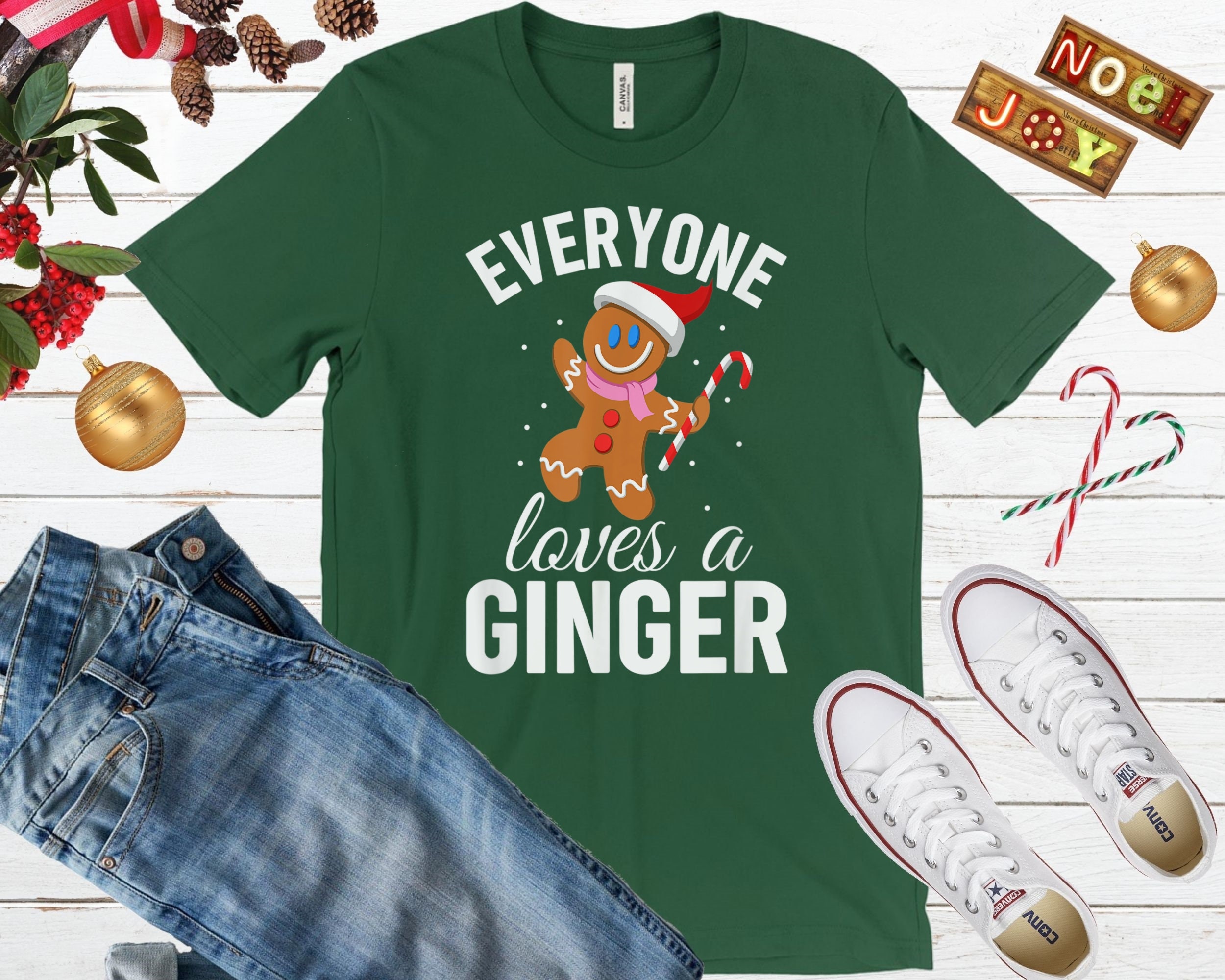 Everyone Loves A Ginger Funny Gingerbread Ugly Christmas | Etsy