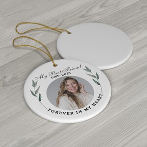 Personalized Best Friend Memorial Ornament in Memory of Best Friend ...