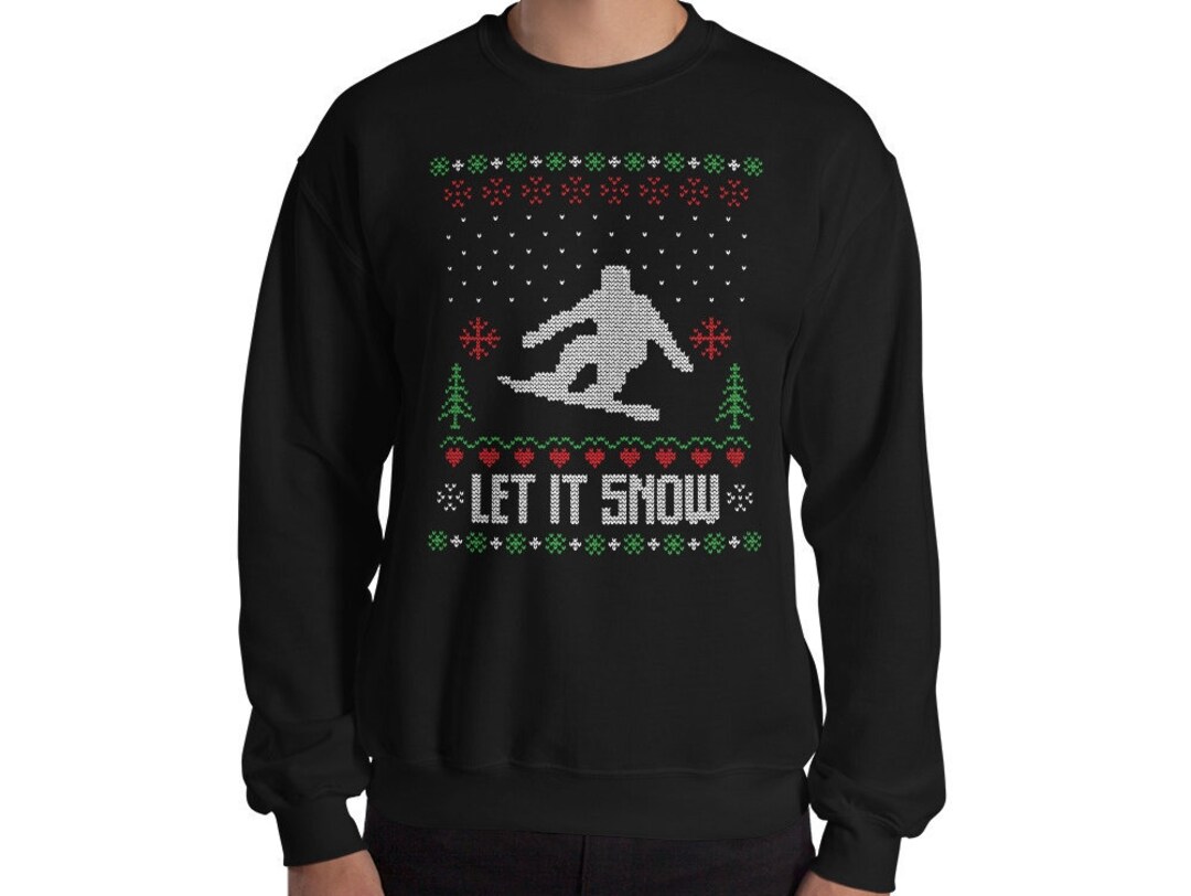 Snowboard Ugly Christmas Sweater Snowboarder Christmas Gift - Etsy