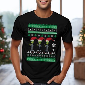 Alien Ugly Christmas Sweater, Funny Alien Holiday Shirt, Ufo Xmas ...