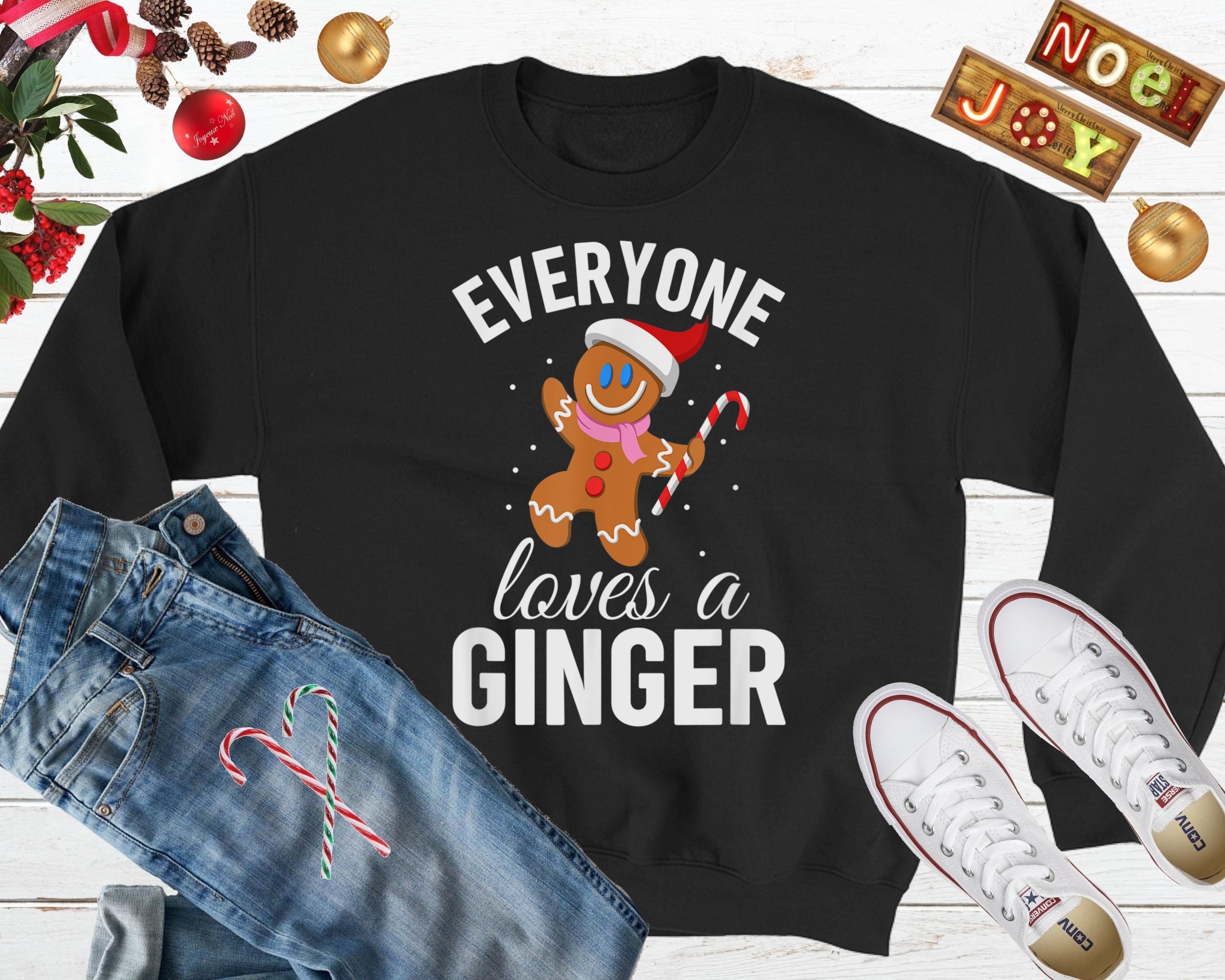 Everyone Loves A Ginger Funny Gingerbread Ugly Christmas | Etsy
