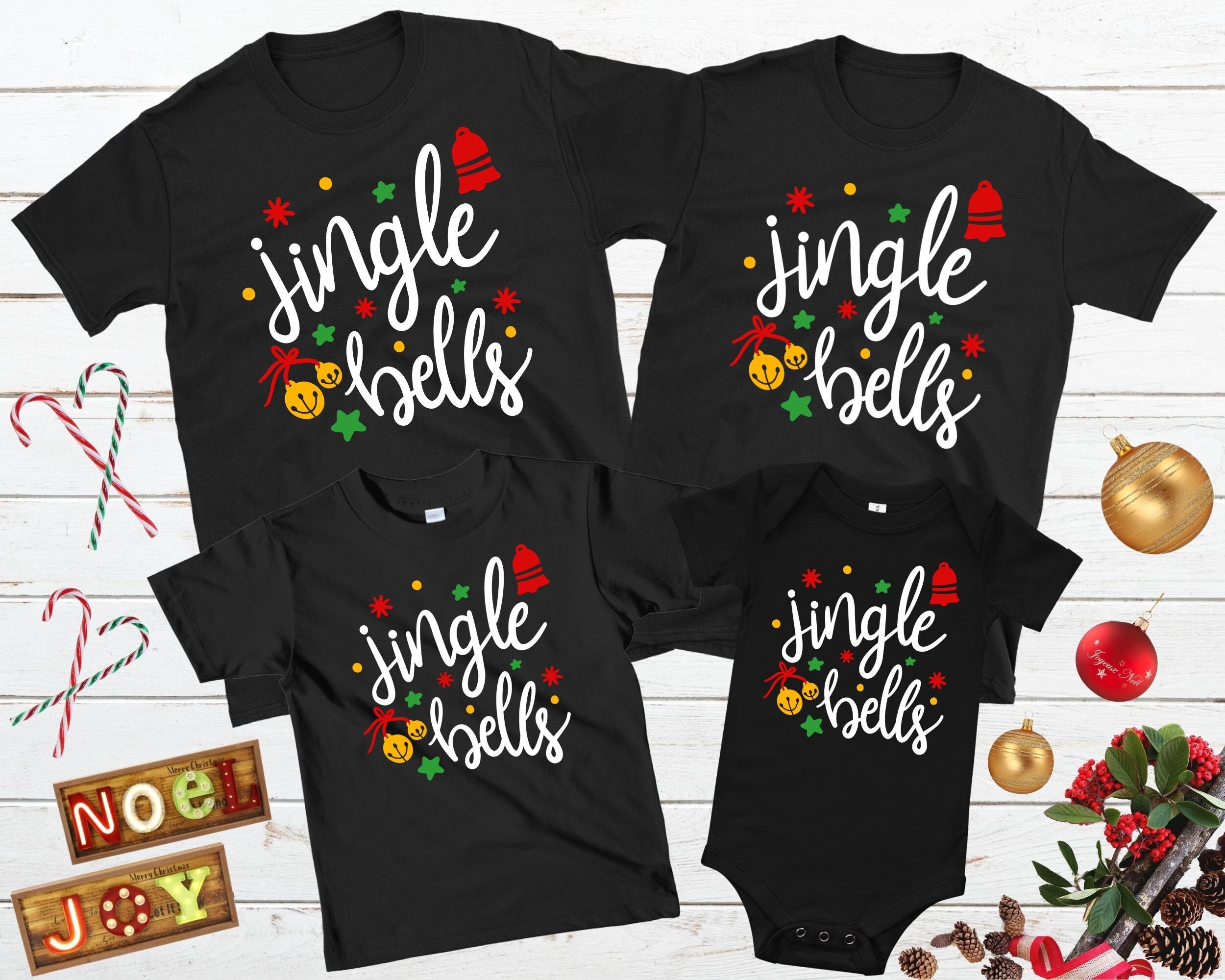 Personalized Jingle Bells Matching Family Christmas Shirt Family ...