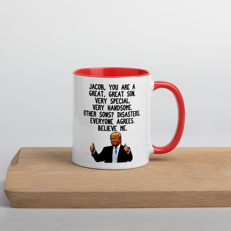 Personalized Son Trump Coffee Mug, Conservative Son Mug, Custom Donald ...