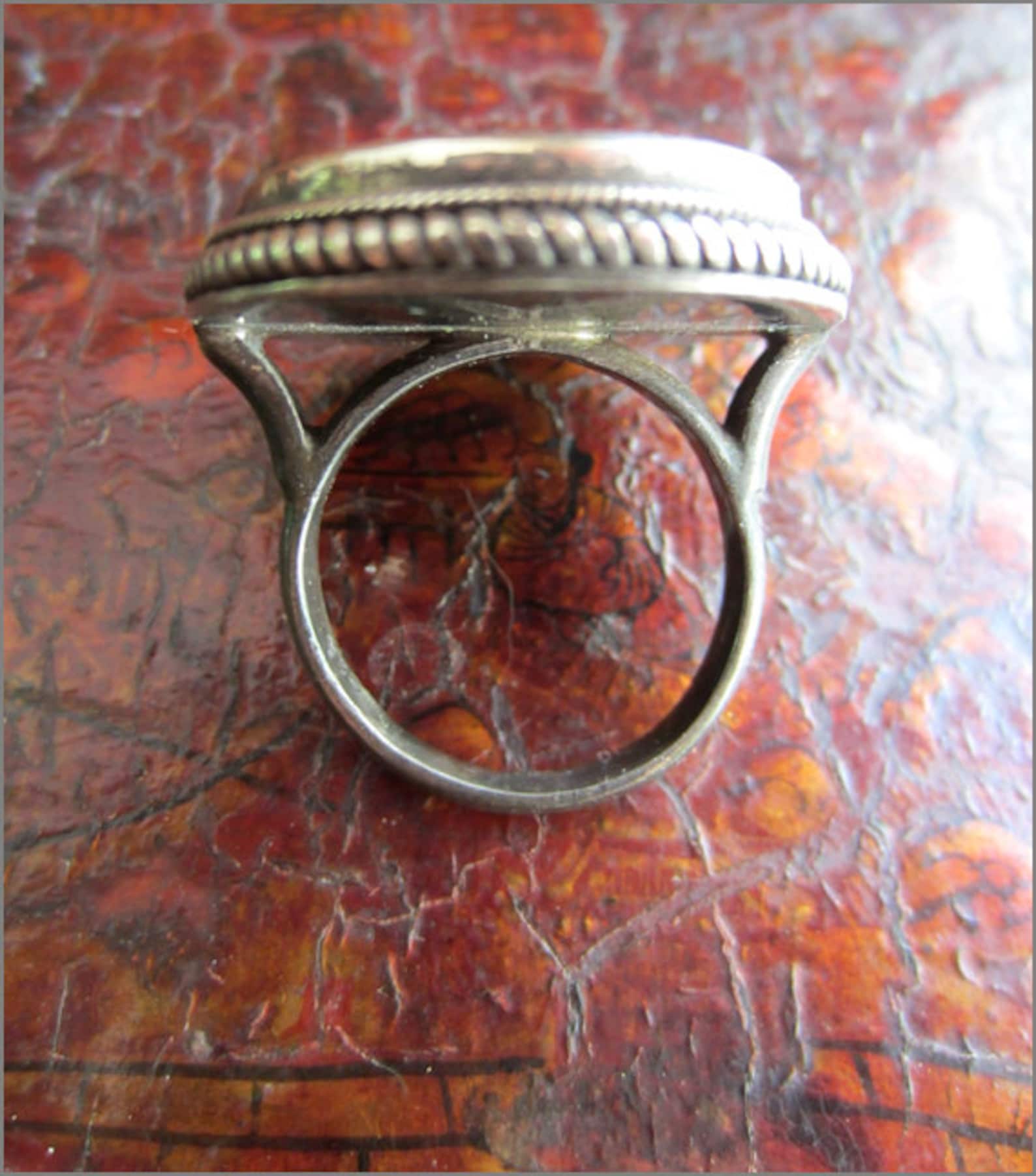 Antique Coin Ring From Nepal - Etsy