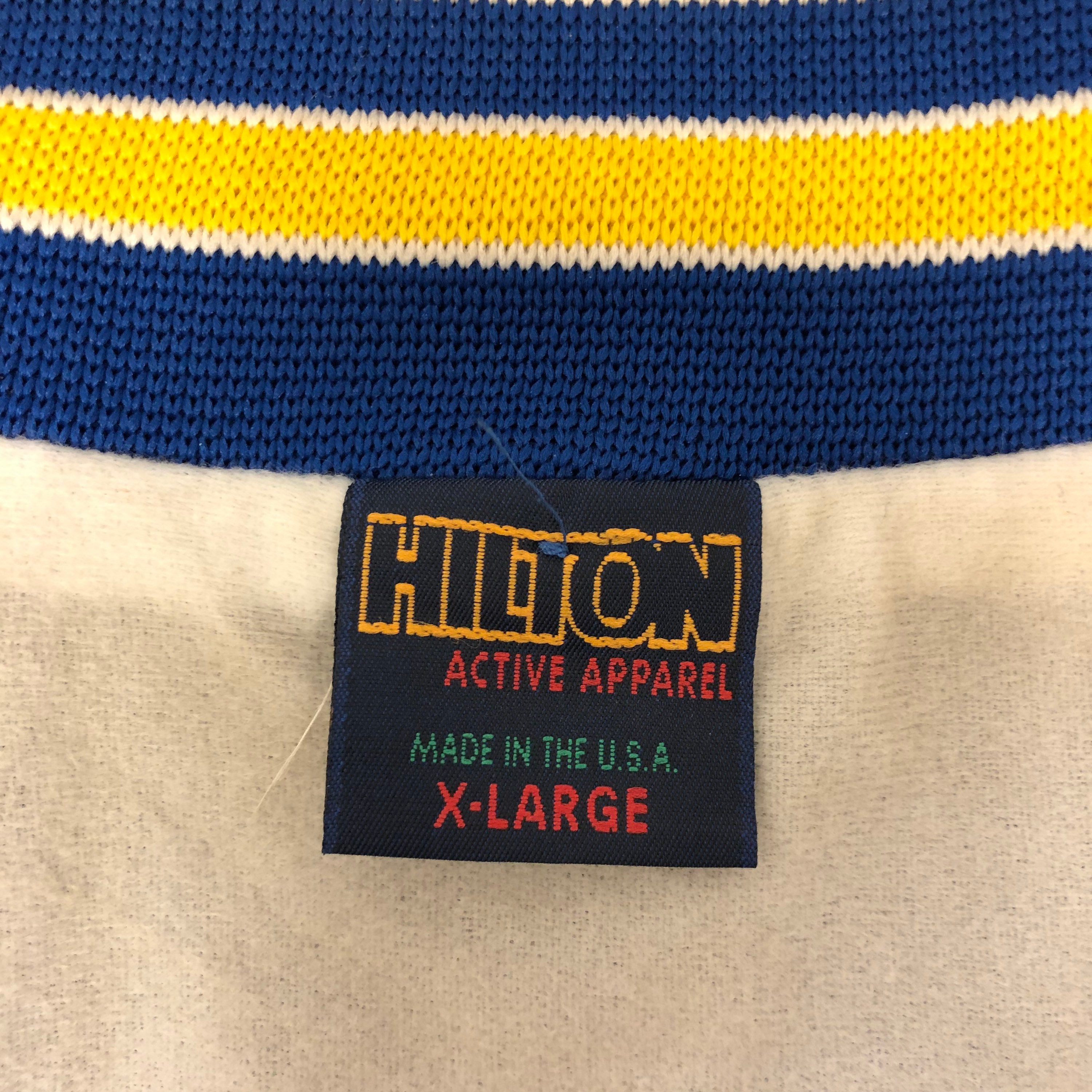 Vintage 70 80’s Hilton Men Blue Shiny SATIN Windbreaker Maze Nails ...