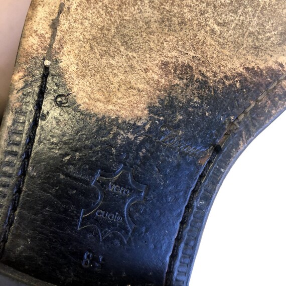 Vintage Custom Made David Eden Men's Black Genuine LI… - Gem