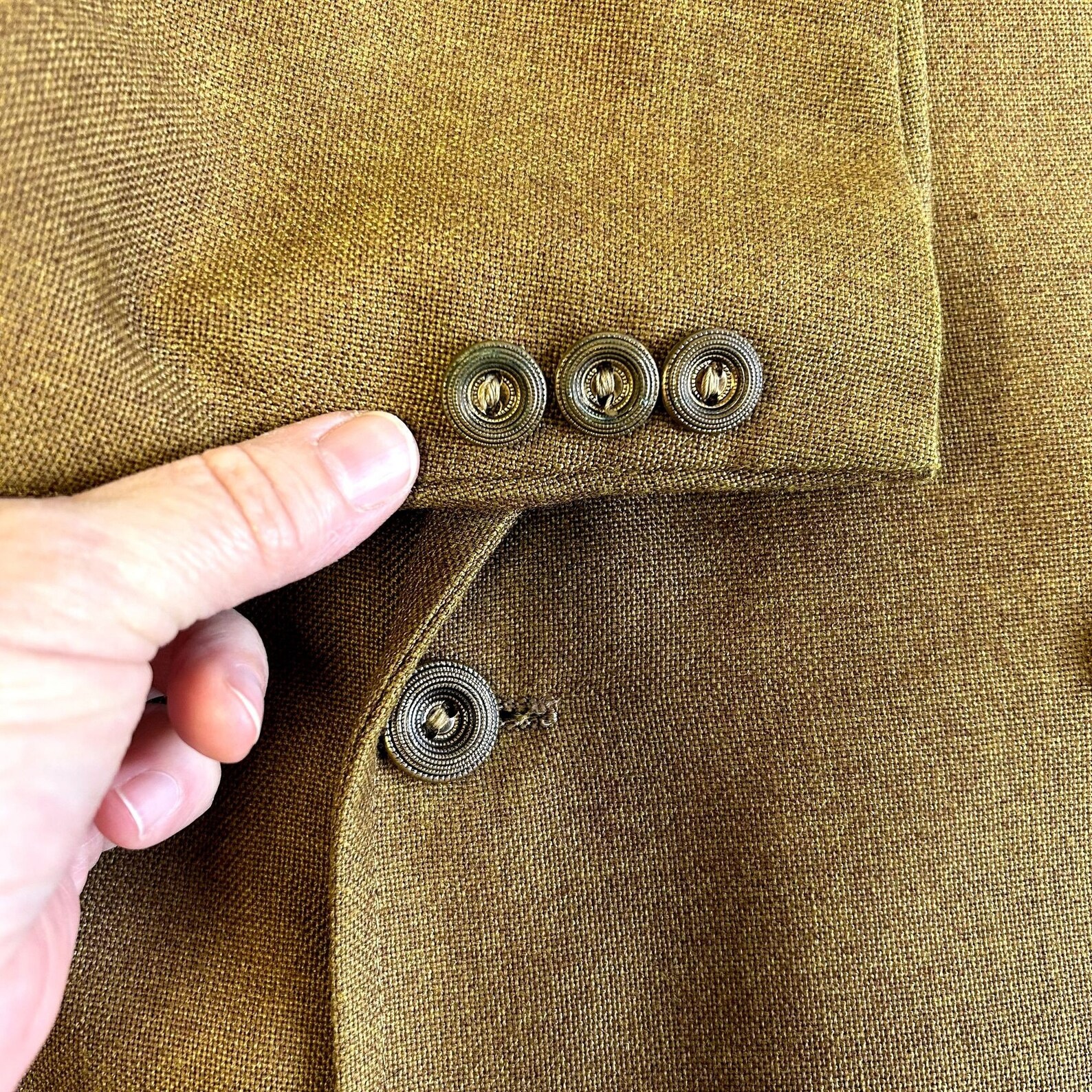 Vintage 40 50's Campus GTO Men's GOLD Brown ROCKABILLY Sport Coat ...