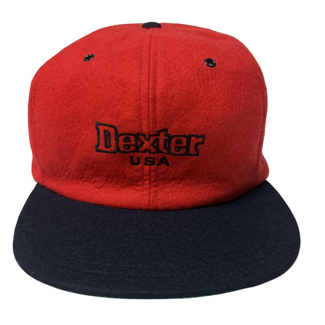 Nos Vintage 80 90's DEXTER USA Red TRUCKER Hat Felted Wool Streetwear ...