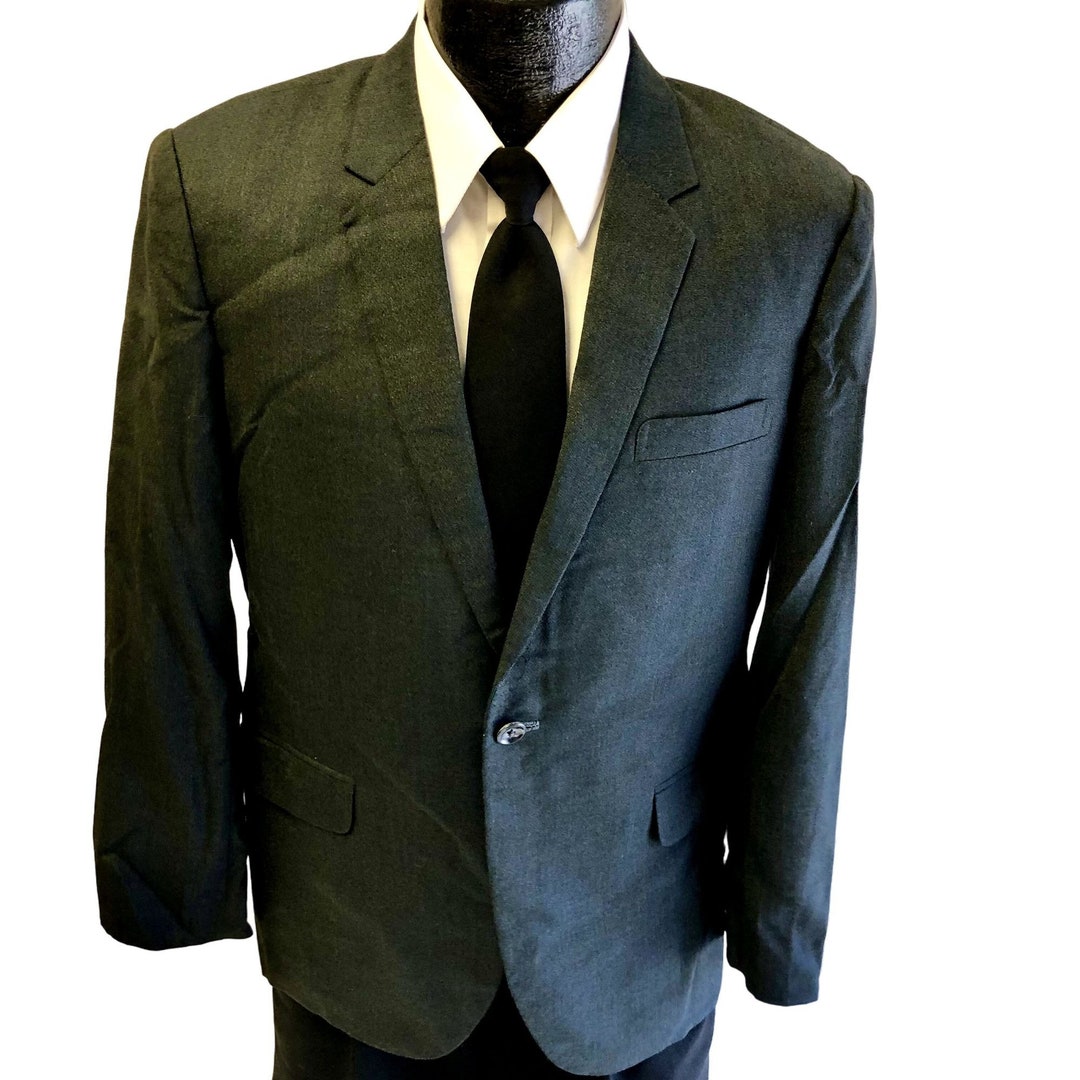 Vintage 50's BESPOKE Sport Coat IRIDESCENT Blue Green Sharkskin Jacket ...