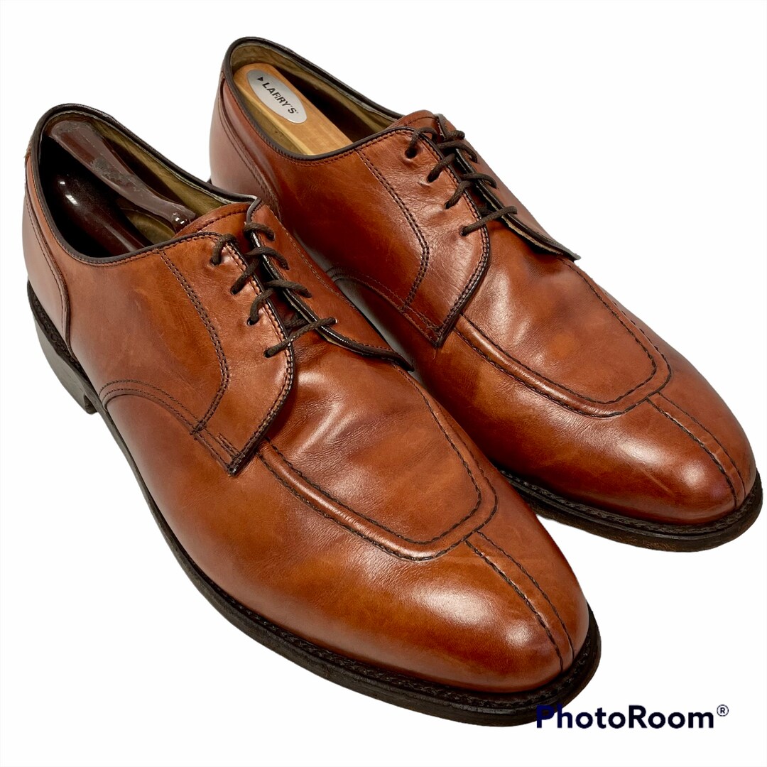 Foot-joy Classics USA Men's BROWN Leather Dress Shoe SPLIT - Etsy