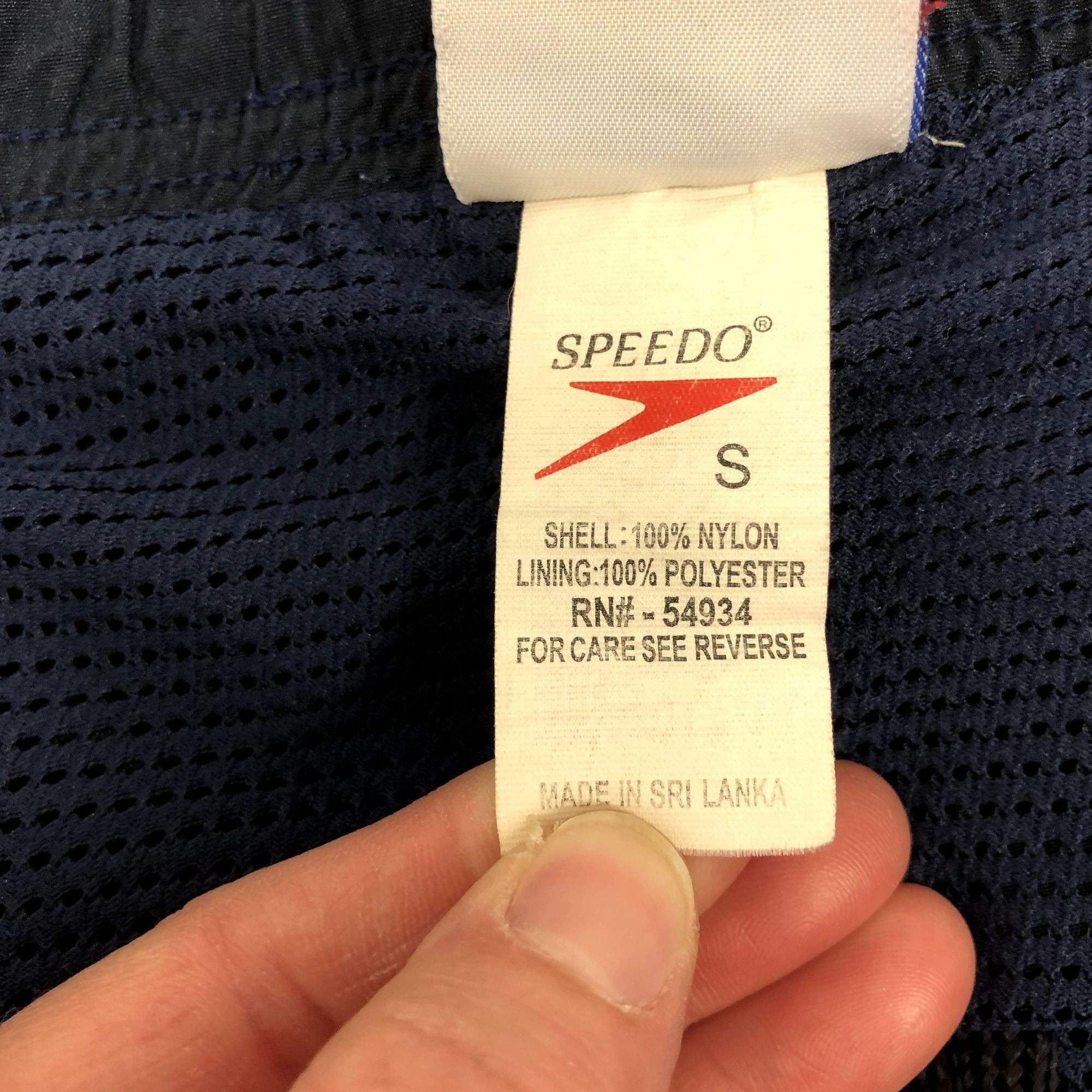 Vtg 90's Speedo Men Navy Blue SPRINTERS Nylon Running Race Athletic ...
