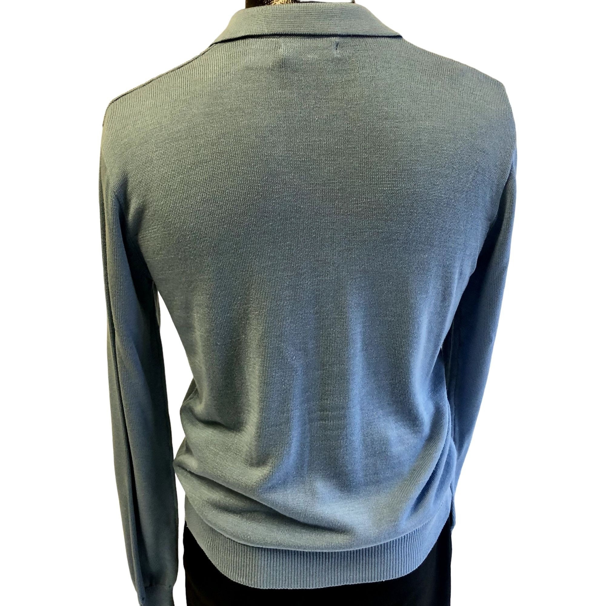 Vintage 50 60's Countess Mara LOGO Men Sky Blue ROCKABILLY Panel LOOP ...