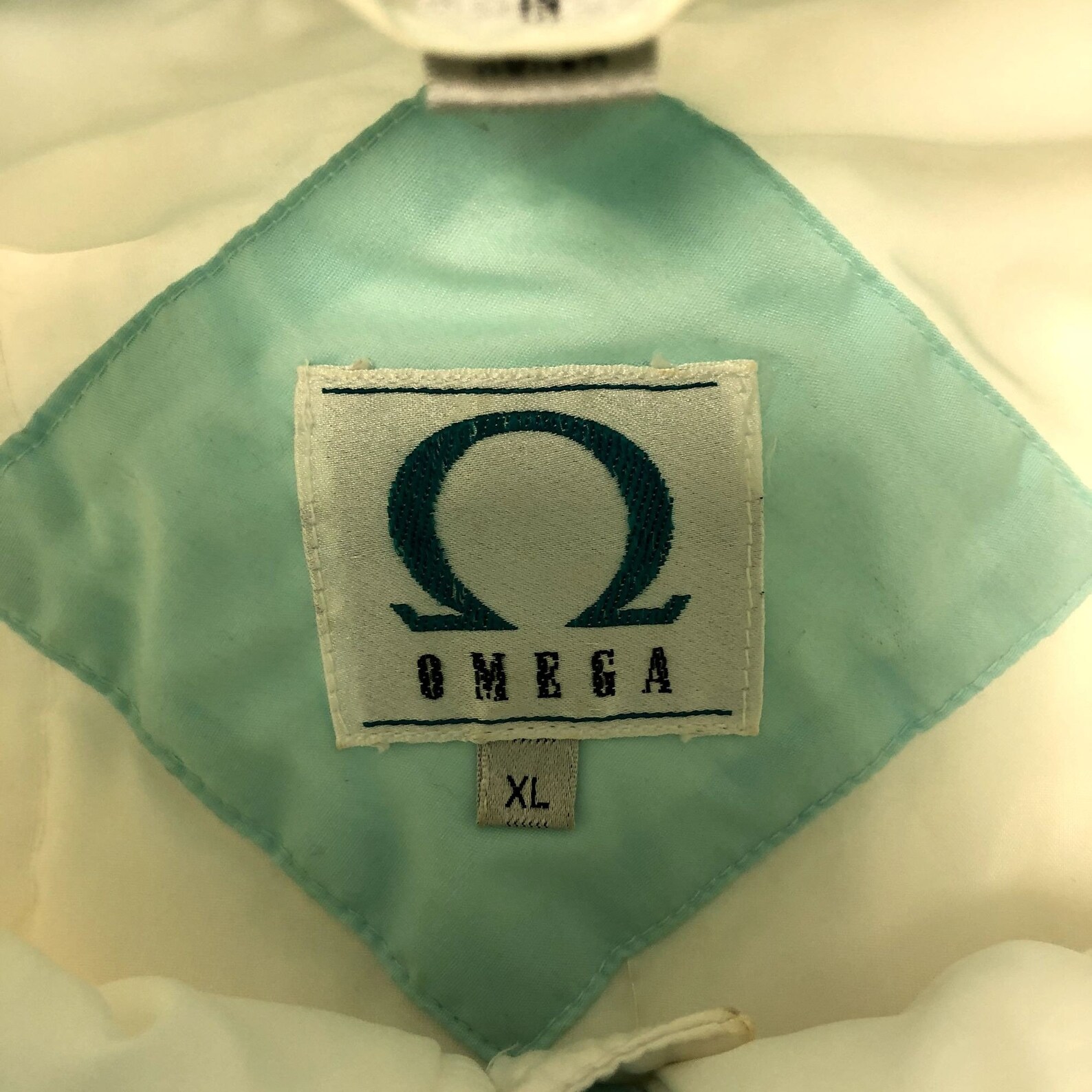 Vintage 80's Omega Women's SKI Jacket White PASTEL Puffer Snow SKIING ...