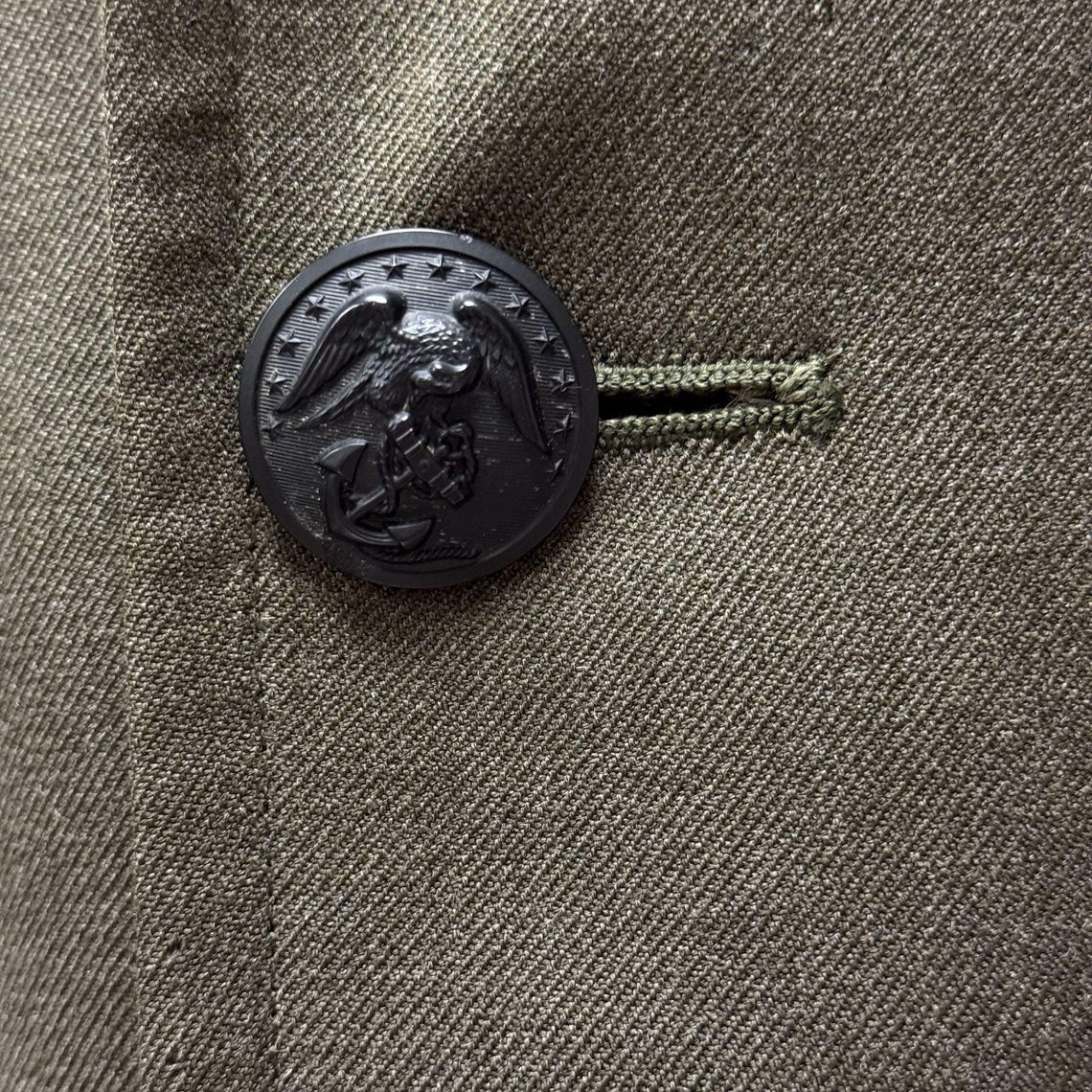 Vintage 60's Viking Clothing VIETNAM Era Military SERGE Green Wool ...