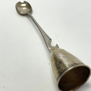 Antique 1920's Napier SILVER Plate Valve Jigger Bartender Vtg BAR Spoon ...