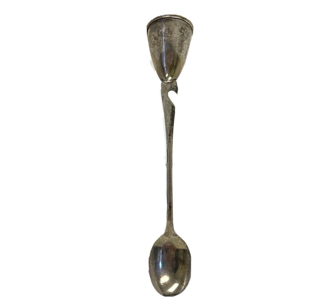 Antique 1920's Napier SILVER Plate Valve Jigger Bartender Vtg BAR Spoon ...