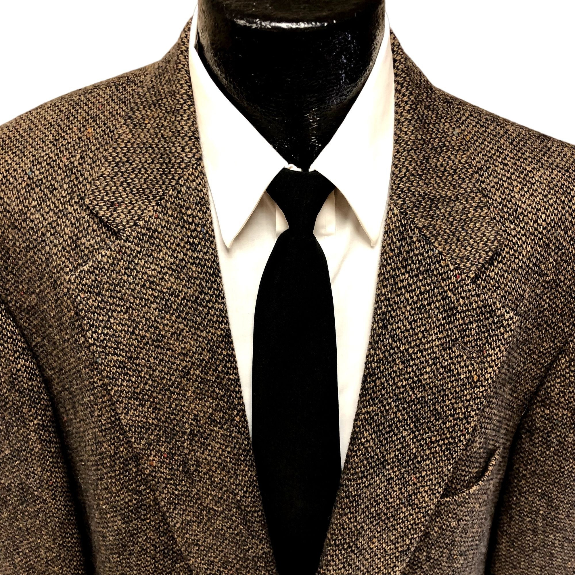 Vintage Robert Stock Men's Brown Sport Coat DONEGAL TWEED Jacket ...