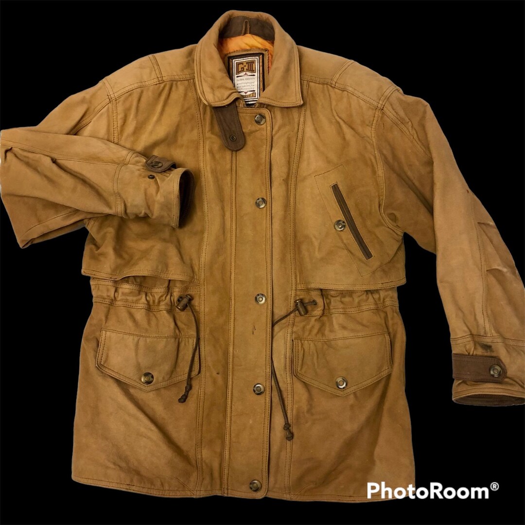 Vintage 80’s G-III Global Identity Brown BARNSTORMER Jacket Aviator ...