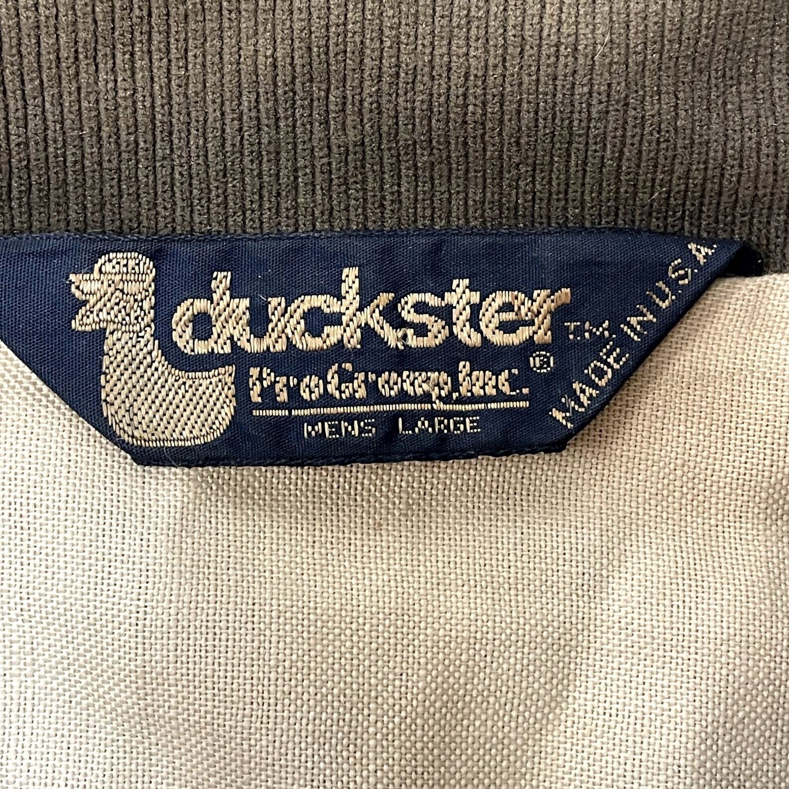 Vintage 80's Duckster Pro Olive Khaki Nylon Windbreaker East Lake ...