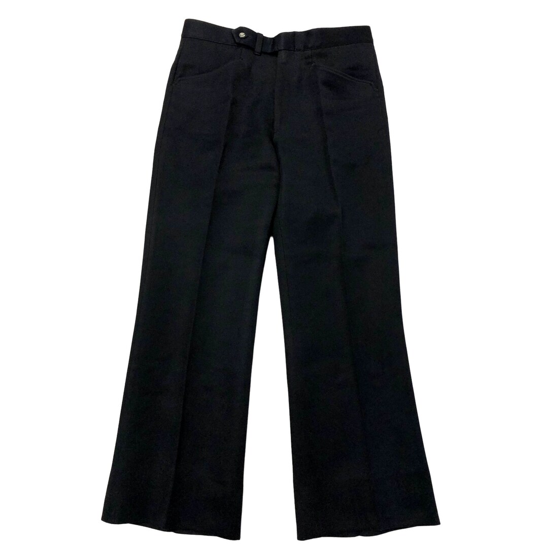 Vintage 70's Sansabelt Jaymar Blue Mod Textured DISCO Golf BELL BOTTOMS ...