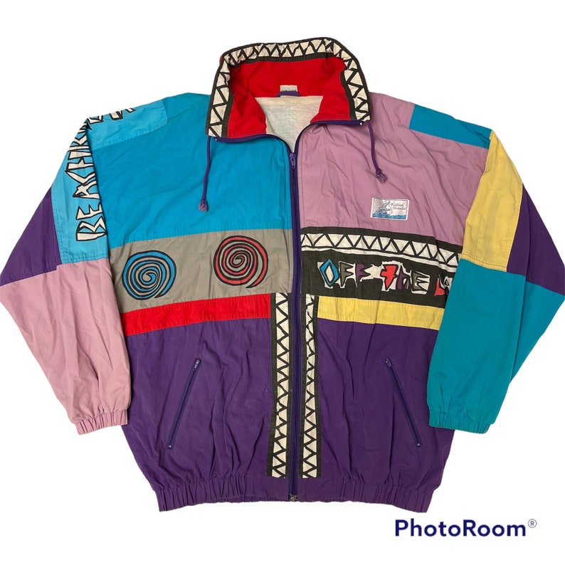 Vintage 80 90's off the Lip BEACH BREAK Colorblock SURF Surfer ...