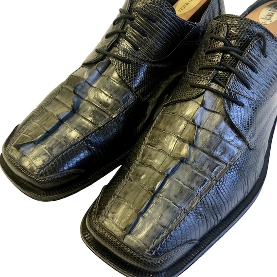 Vintage Custom Made David Eden Men's Black Genuine LI… - Gem