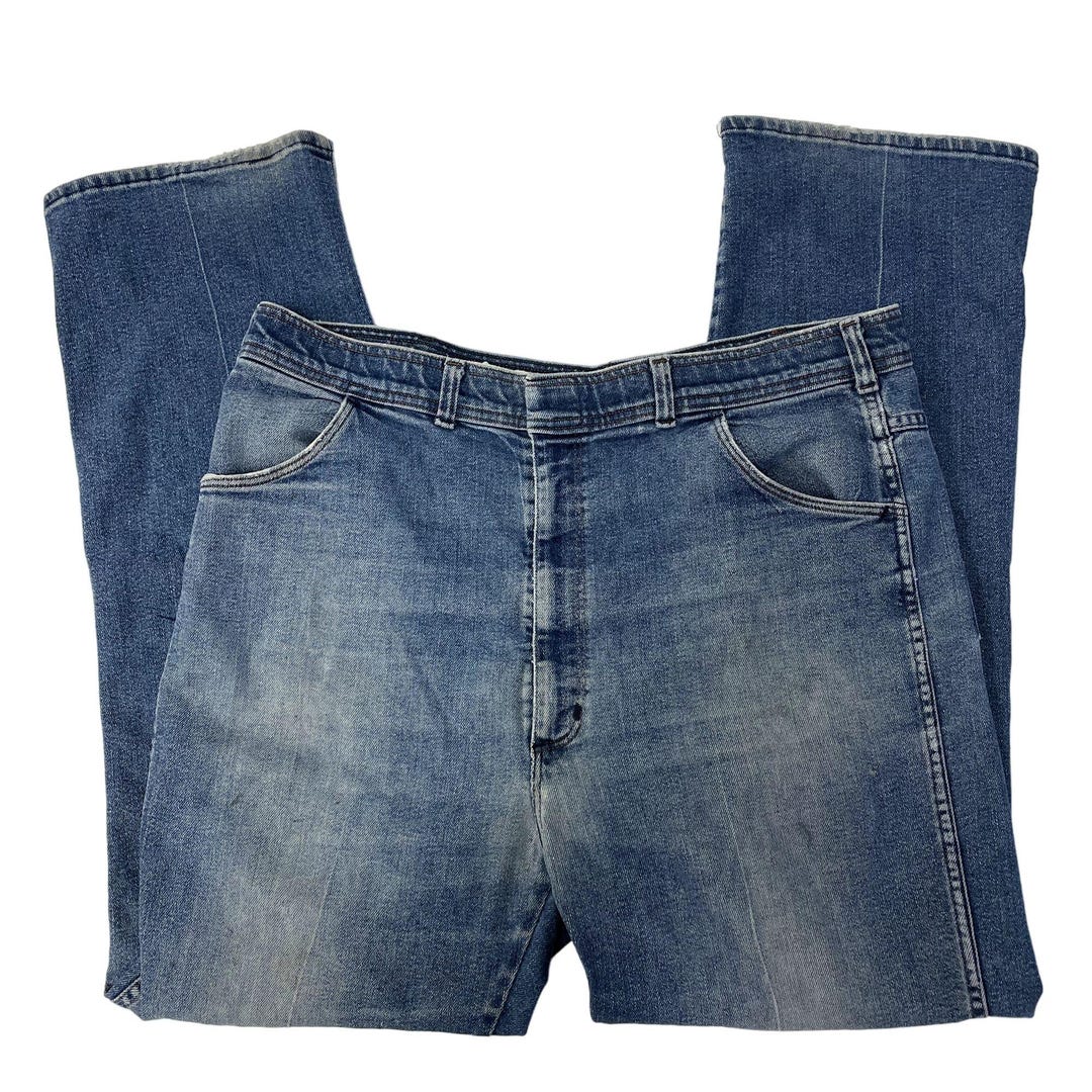 Vintage 70’s Big Yank Sportabouts Blue Jeans Distressed DENIM Work ...