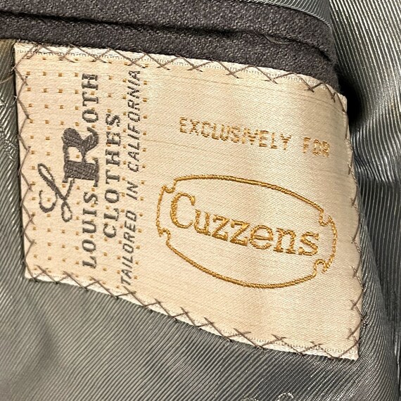 Vintage 70’s Louis Roth BESPOKE Men's Gray Sport Coat… - Gem