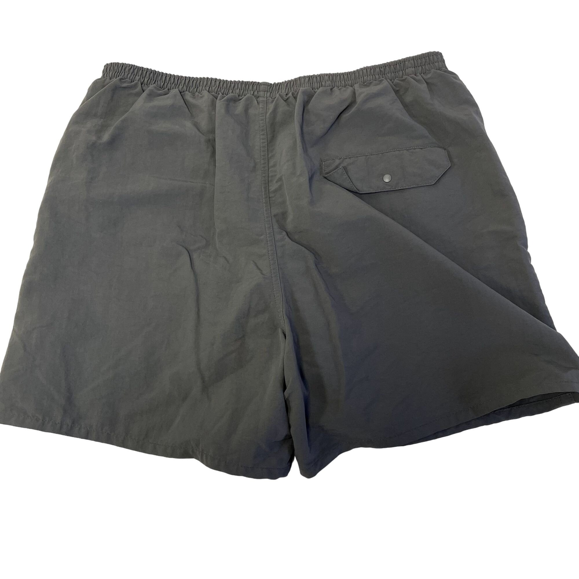 Vtg Y2K Patagonia Men's Gray Swim Trunks LOGO Athletic NYLON Beach ...
