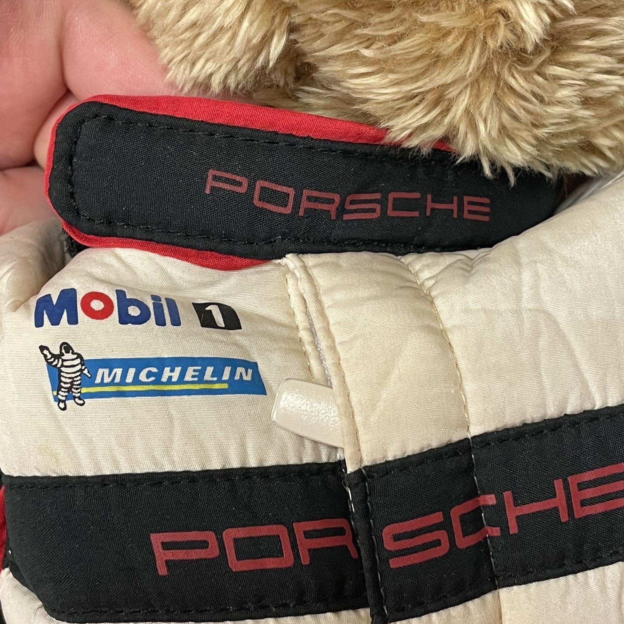 RARE Vintage Porsche Motorsport Teddy Bear Race Car Mobil 1 Michelin ...