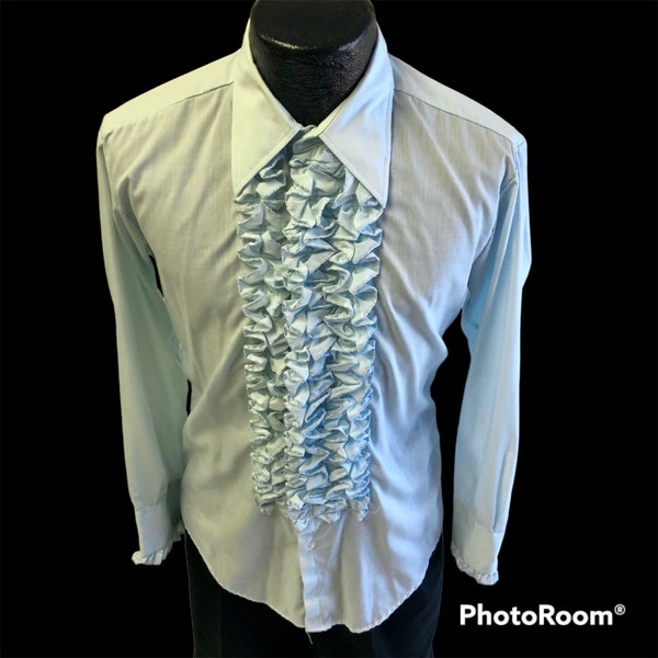 Ruffled Tuxedo Shirt - Etsy