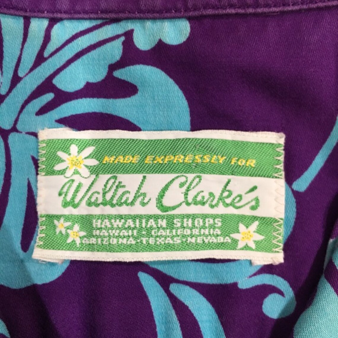 Vintage 50 60's Waltah Clarkes Men's Purple Aqua Blue | Etsy