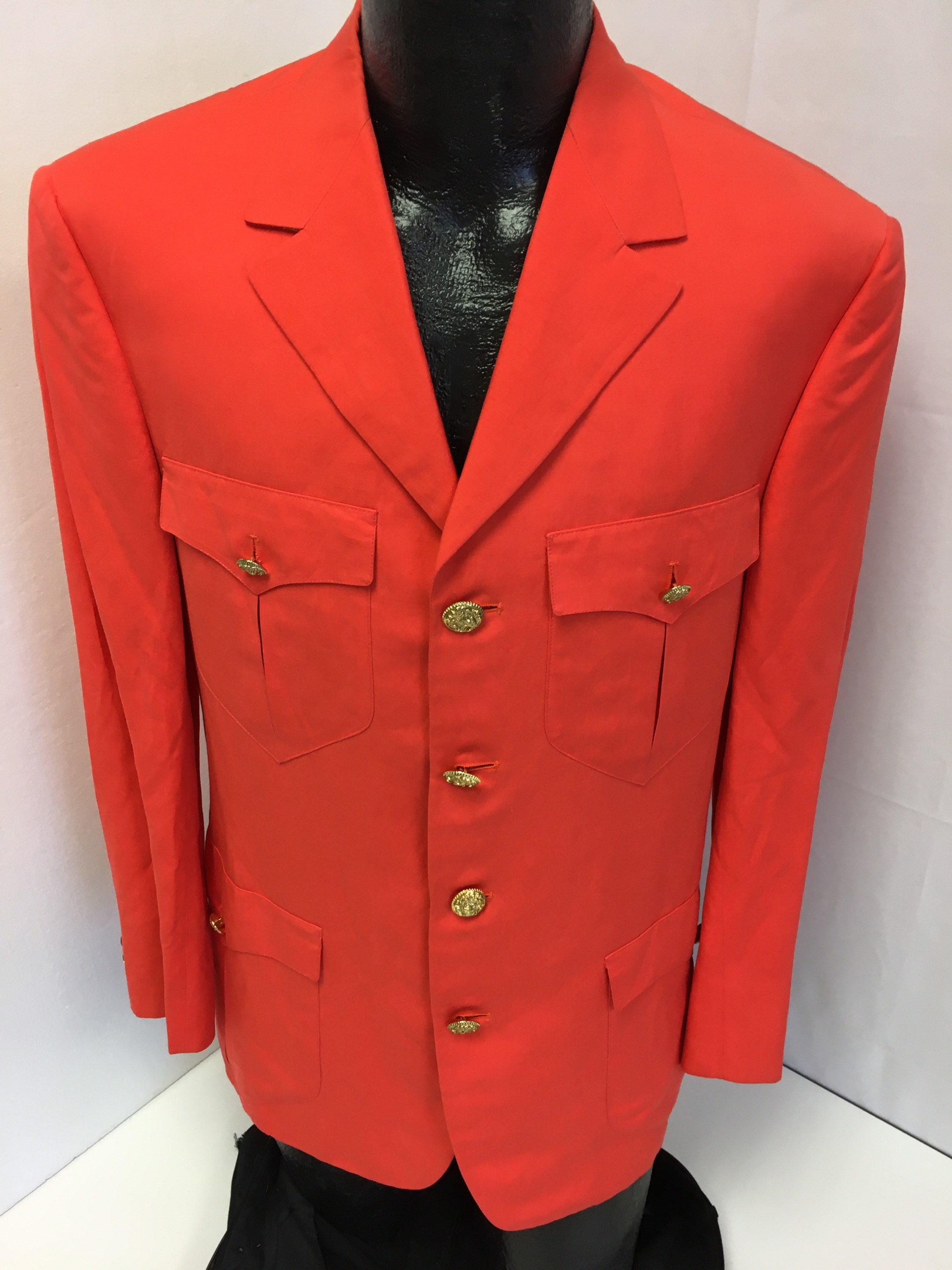 Vintage 90's Gianni Versace Tangerine Coral 1993 RUNWAY Collection ...