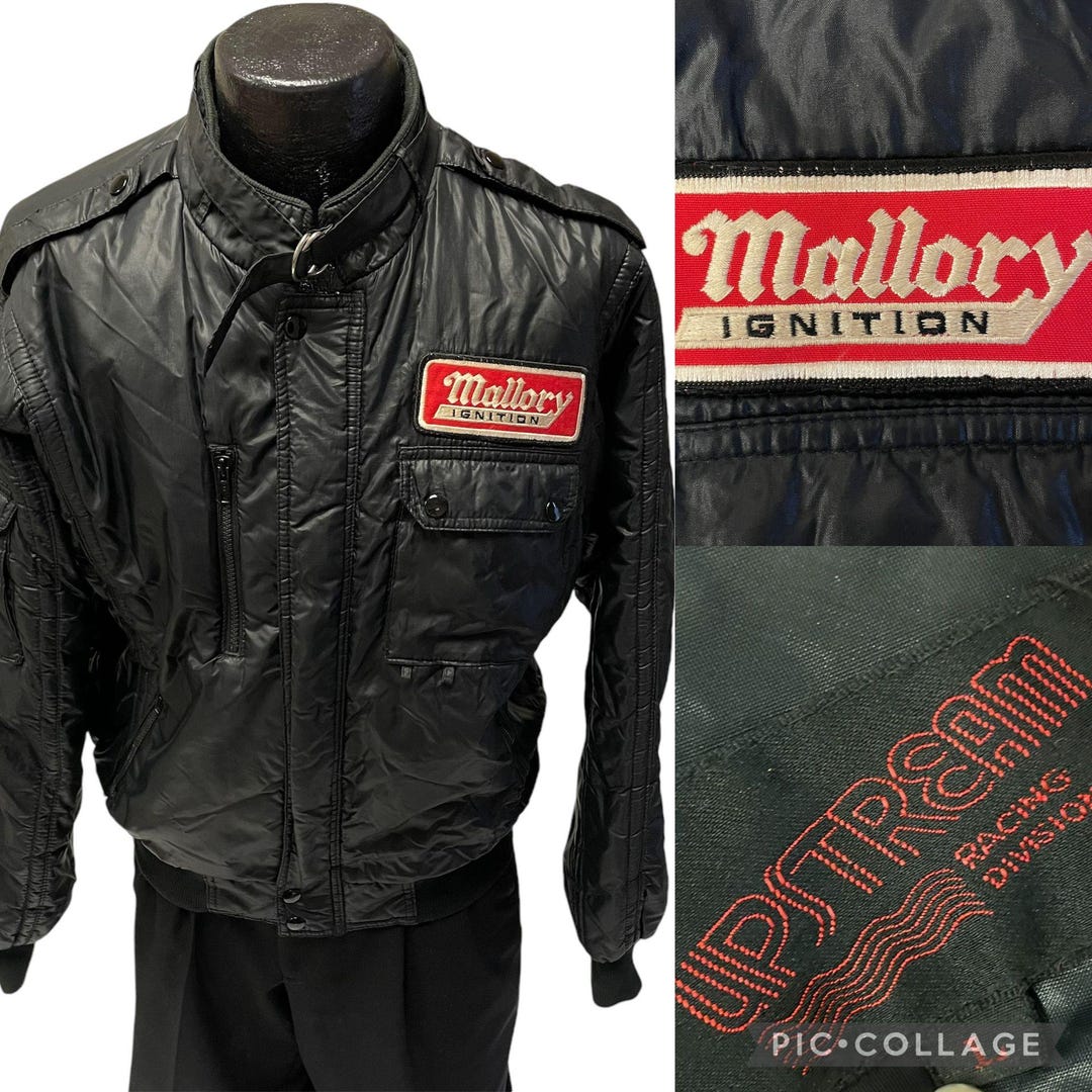 Vintage 70 80's Upstream RACING Jacket MALLORY IGNITION Hot Rod Sprint ...