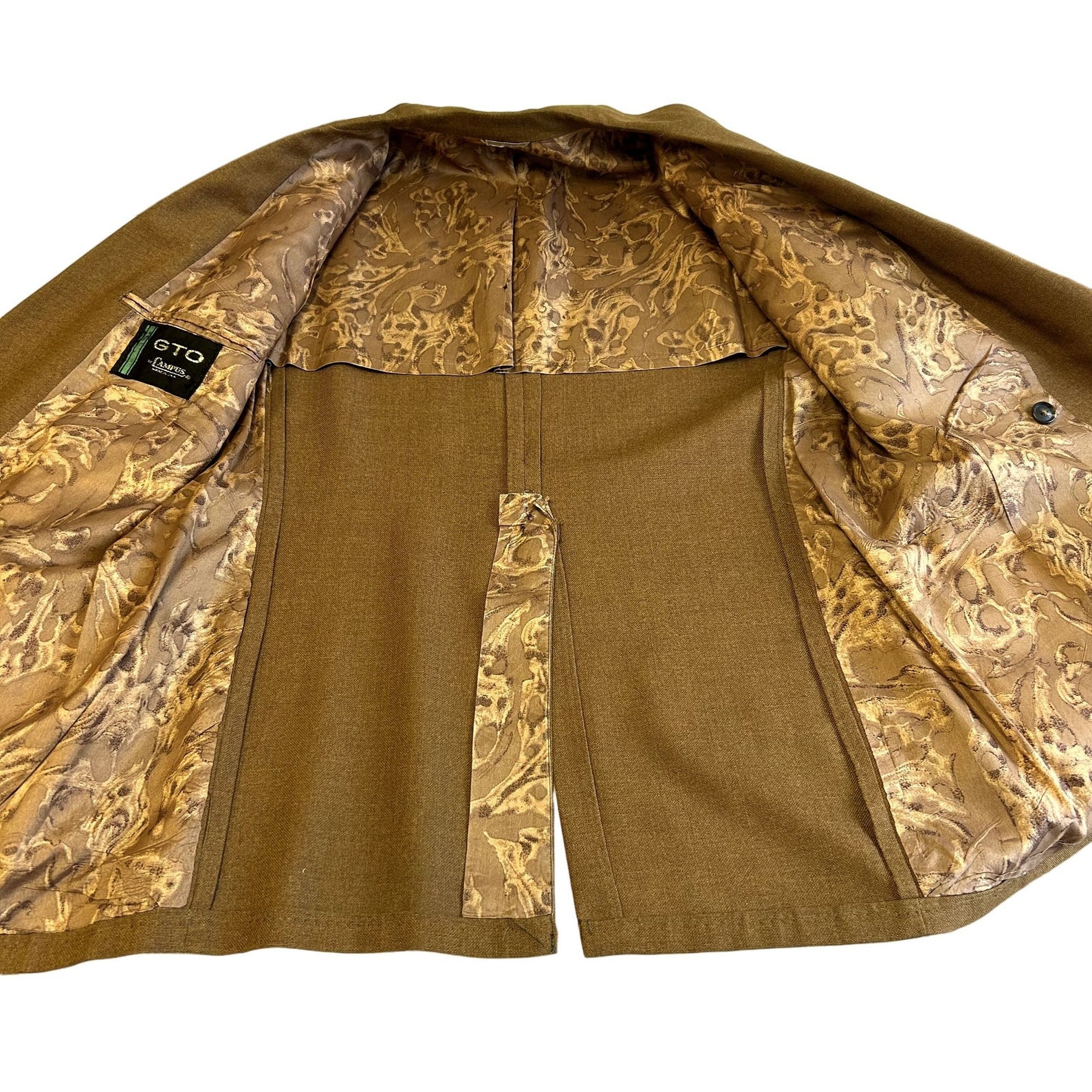 Vintage 40 50's Campus GTO Men's GOLD Brown ROCKABILLY Sport Coat ...