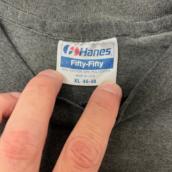 Vintage 80 90's Hanes Men Gray Carolina Beach NC Suns… - Gem