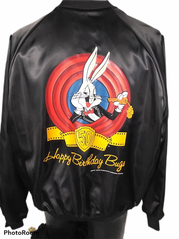 Vintage 90's Chalk Line Men BUGS BUNNY 50th Birthday … - Gem Vintage 90's Chalk Line Men BUGS BUNNY 50th Birthday … - Gem