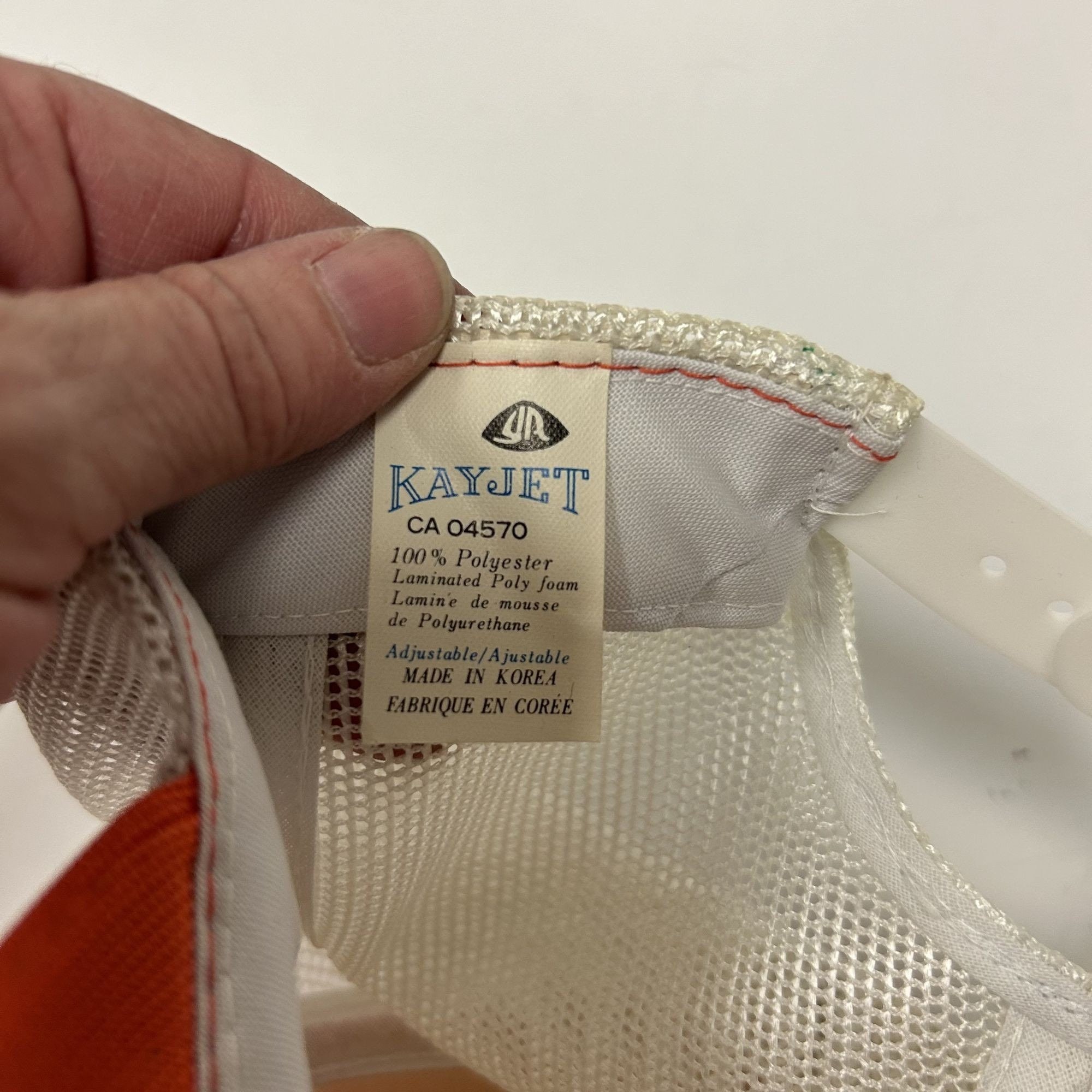 Nos New Vtg 80’s Kayjet Orange Mesh TRUCKER Hat WOOLLEY BOOGER Drilling ...