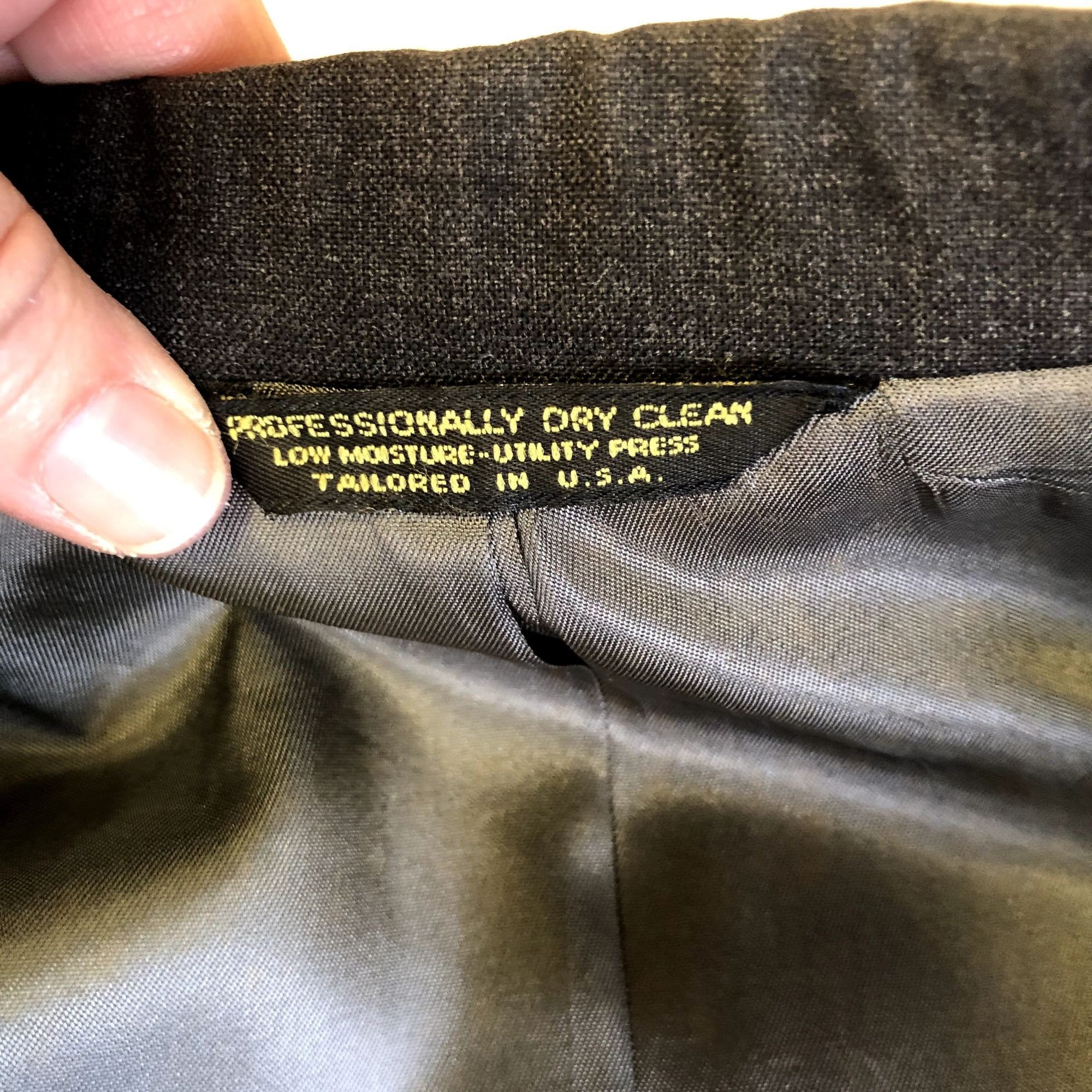 Vintage 60's Johnny Carson Charcoal MOD Sport Coat ATOMIC FLECK Jacket ...