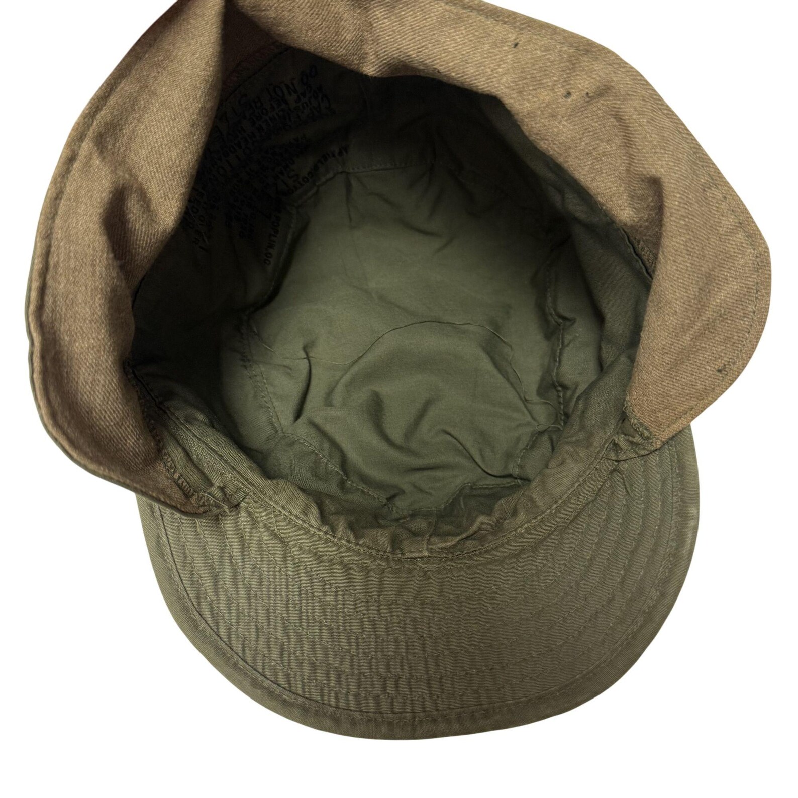 Vintage 50's Waldman Men Military M 1951 Poplin Cotton Wool FIELD Cap ...