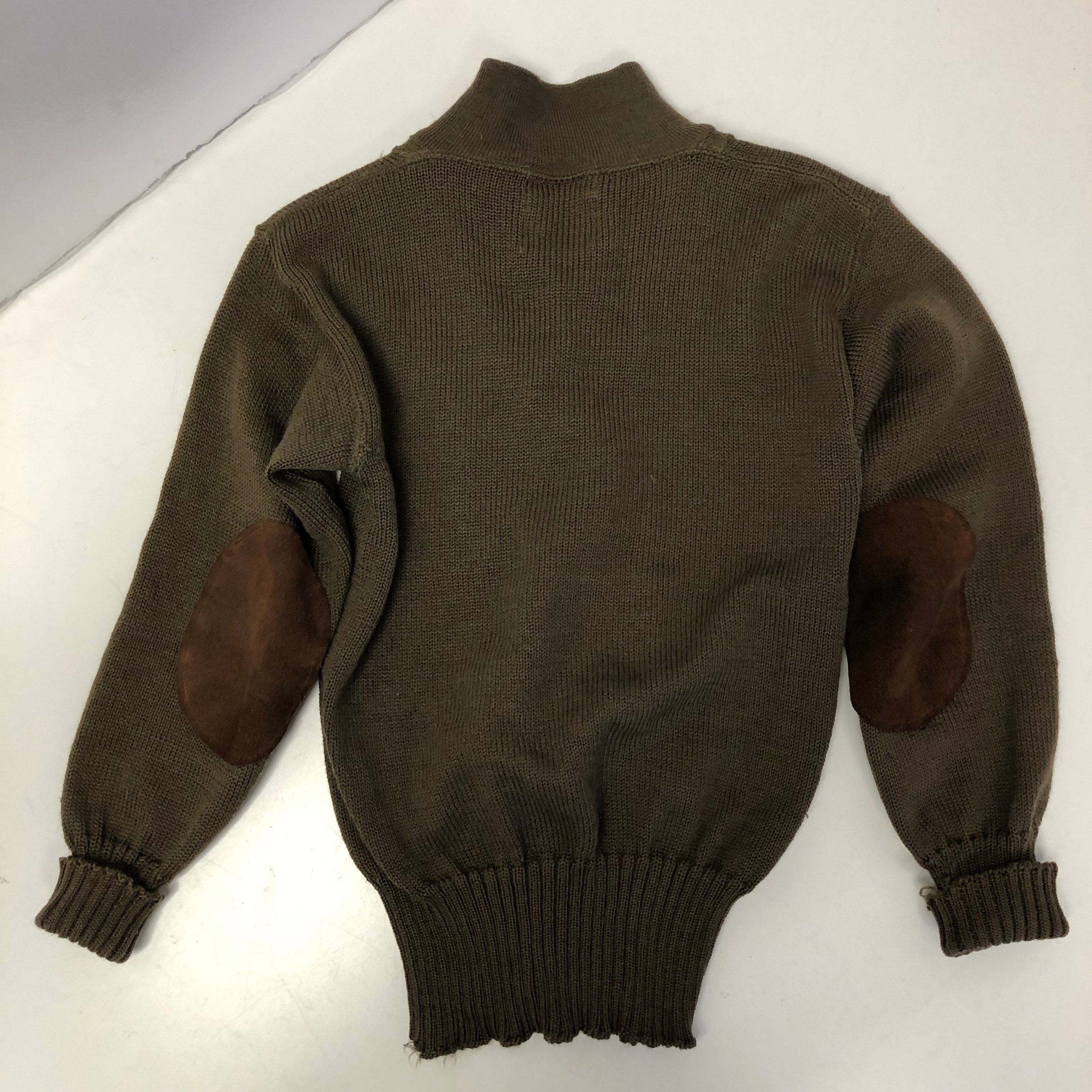 Vintage 70's ARMY Green Military Issued Knit Wool High Neck Vintage 70's ARMY Green Military Issued Knit Wool High Neck