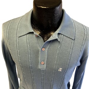 Vintage 50 60's Countess Mara LOGO Men Sky Blue ROCKABILLY Panel LOOP ...