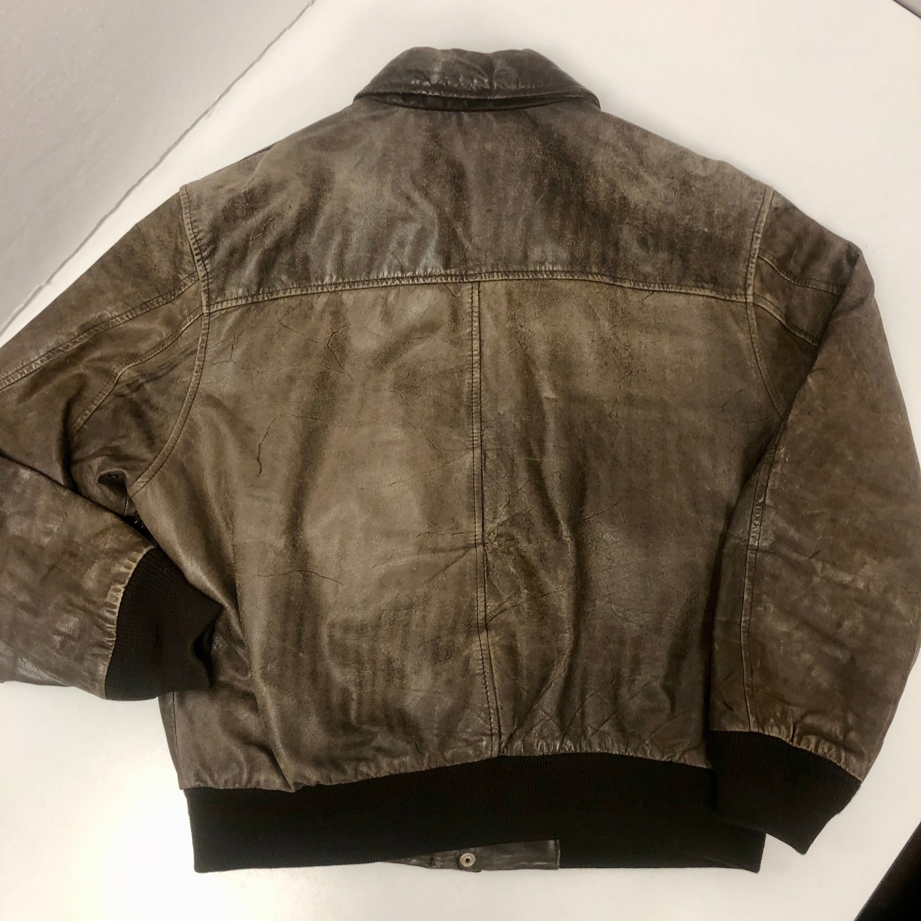 Vintage 80's Mirage Brown Leather A2 Aviator Pilot Bomber - Etsy