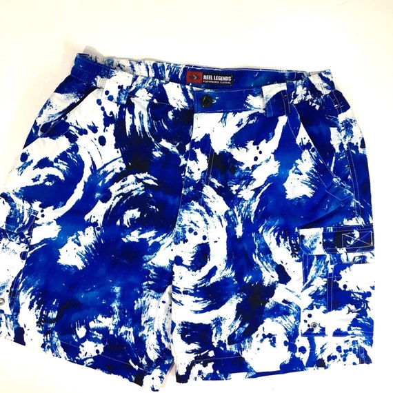 REEL Legends Men's Blue WAVE Pro Fishing PERFORMANCE Cargo | Etsy